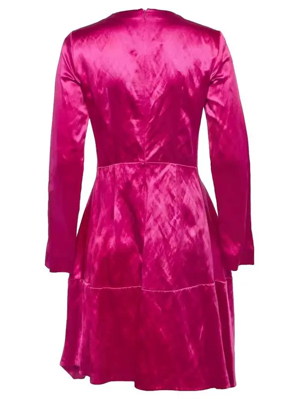 Marni Embellished Satin Mini Dress - Pink