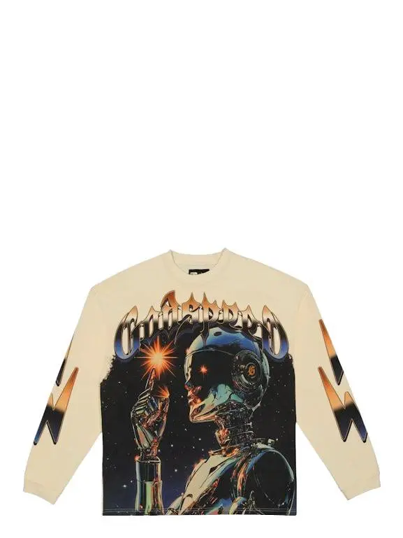GODSPEED Sputnik Long Sleeve T-shirt - Bone