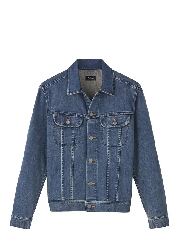 A.p.c. Fitted Denim Jean Jacket - Indigo