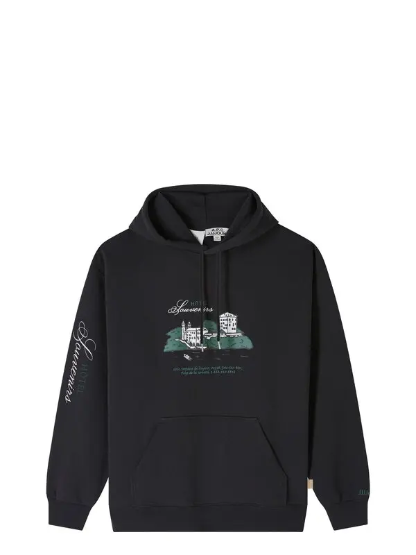 A.p.c. X Jjjjound Cotton Hoodie - Black