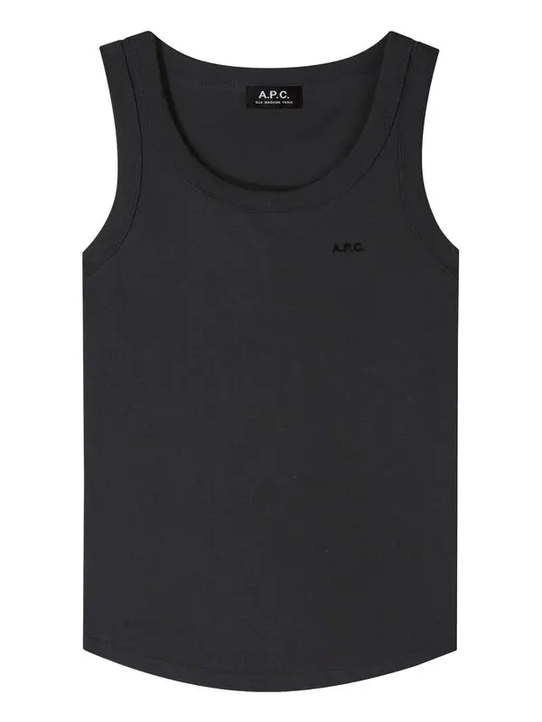 A.p.c. Agathe Cotton Tank Top - Black