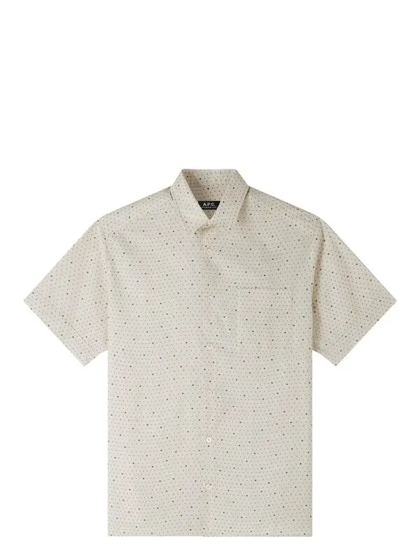 A.p.c. Rone Sizes Short-sleeve Shirt - Ecru