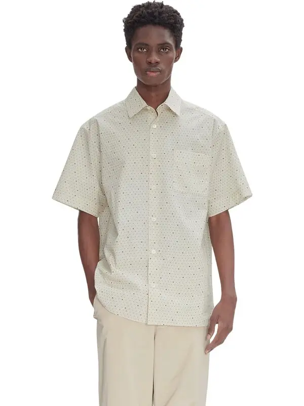 A.p.c. Classic Collar Short Sleeve Shirt - Ecru
