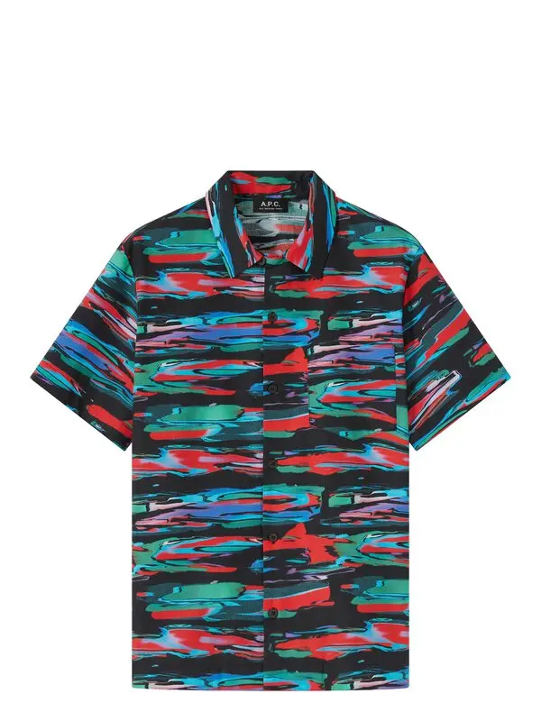 A.p.c. Lloyd Short-sleeve Shirt - Multicoloured