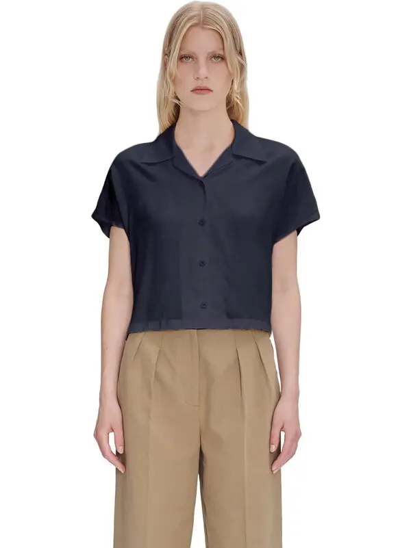 A.p.c. Miley Short-sleeve Shirt - Navy Blue