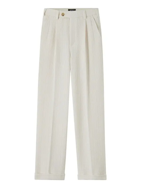 A.p.c. Melissa Wide Leg Trousers - Ecru