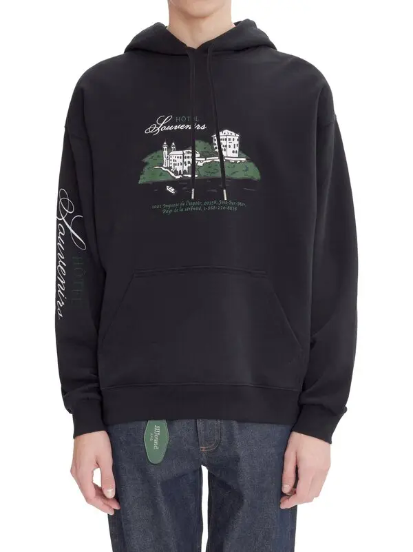 A.p.c. X Jjjjound 'hôtel Souvenirs' Hoodie - Black