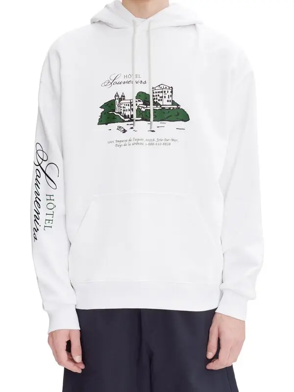 A.p.c. X Jjjjound Hôtel Souvenirs Hoodie - White