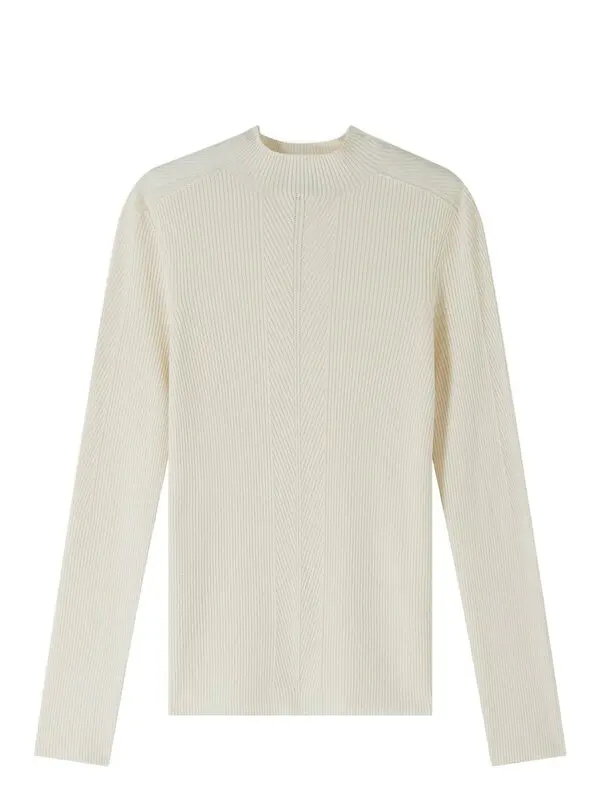 A.p.c. Ribbed High-neck Sweater - Off White
