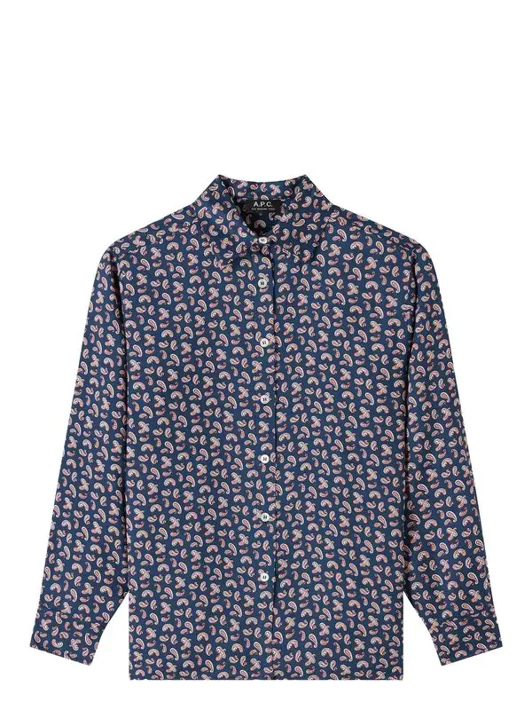 A.p.c. Gabrielle Printed Shirt - Blue