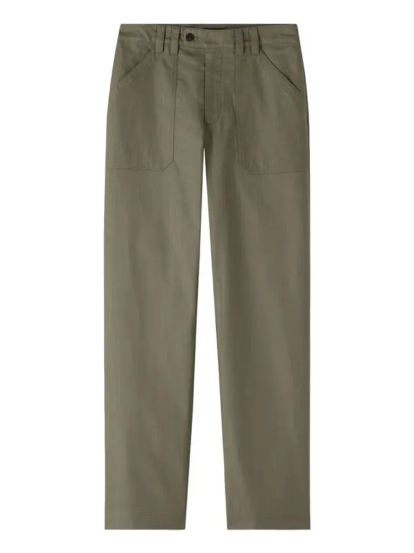 A.p.c. Straight Cut Trousers - Khaki