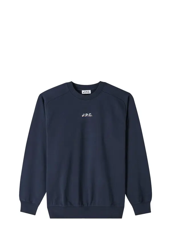 A.p.c. X Asics Crewneck Sweatshirt - Navy Blue