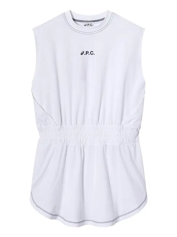 A.p.c. X Asics "on Court Dress L" Performance Dress - White