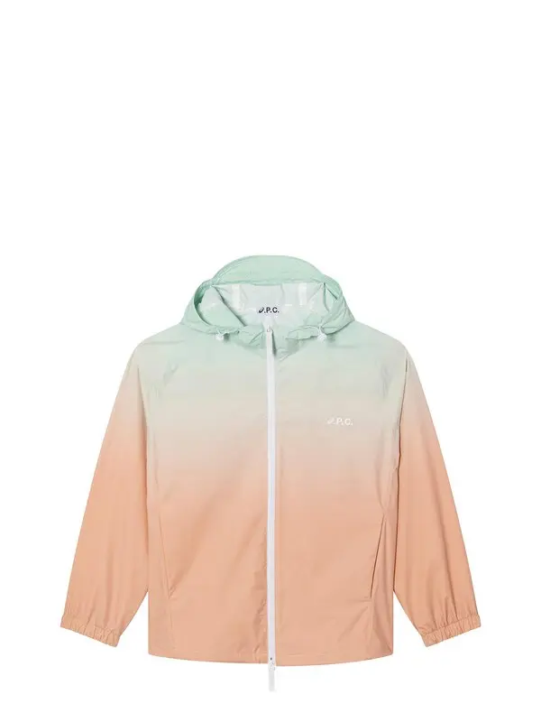 A.p.c. X Asics "meadow" Hooded Two-tone Jacket - Multicoloured