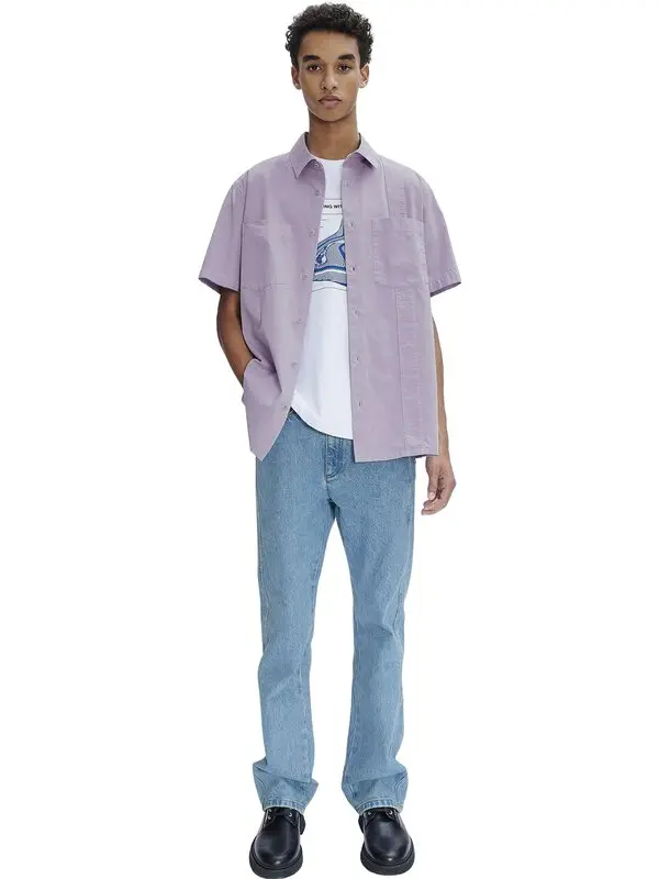 A.p.c. Hunt Short-sleeve Shirt Had - Lilac