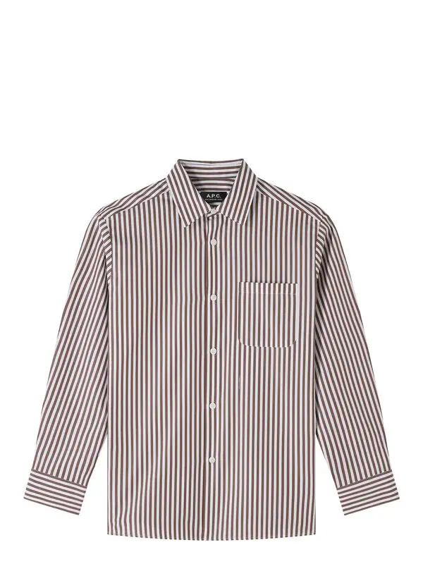A.p.c. Sela" Striped Button-down Shirt - Blue