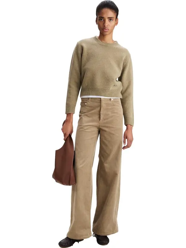 A.p.c. Boxy Wool Sweater - Beige