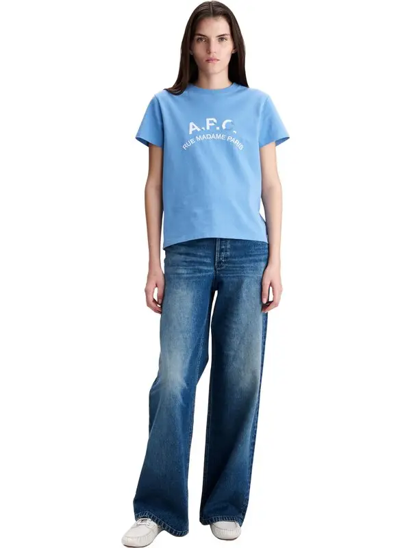 A.p.c. Logo T-shirt - Blue