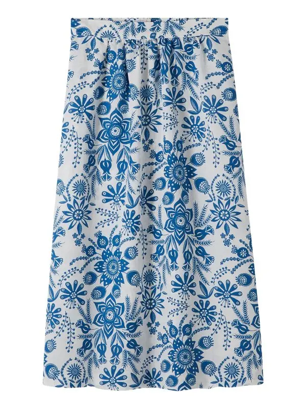 A.p.c. Printed Midi Skirt - Blue