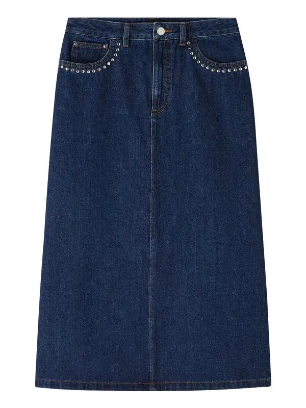 A.p.c. Redwood Denim Skirt - Indigo