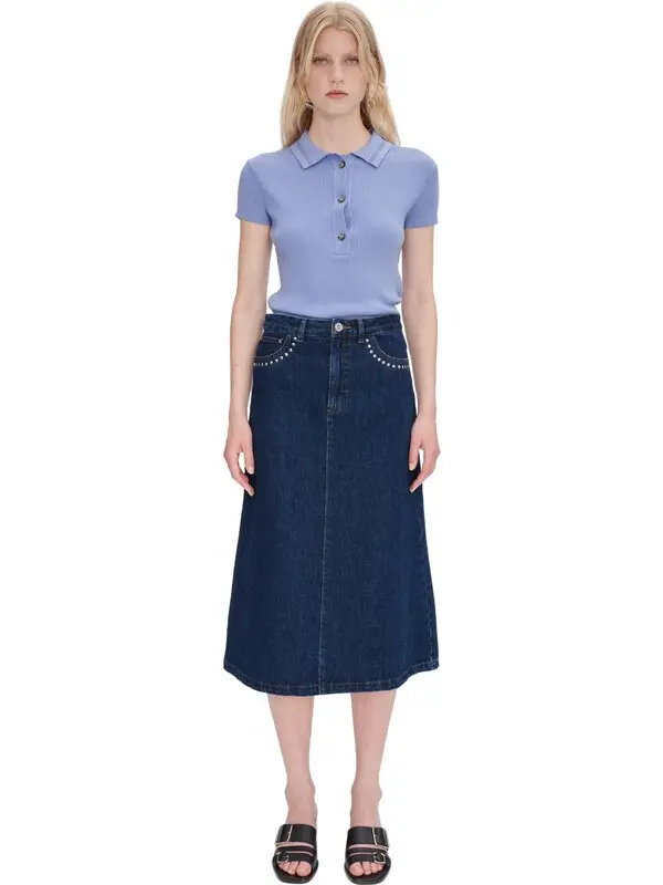 A.p.c. Redwood Denim Skirt - Indigo