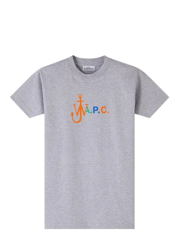 A.p.c. X Jw Anderson Anchor Logo T-shirt - Dark Gray