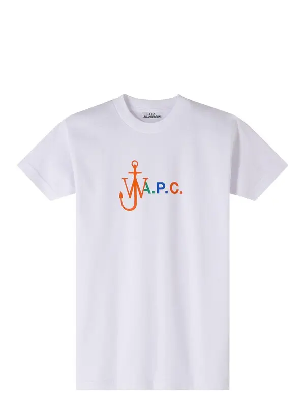 A.p.c. X Jw Anderson Anchor Logo T-shirt - White