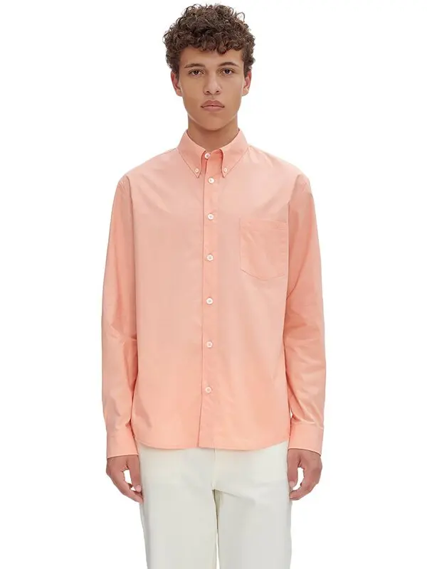 A.p.c. Edouard Logo Shirt Ead - Peach