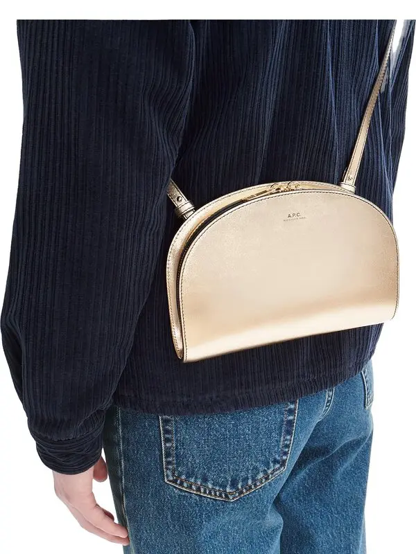 A.p.c. Demi-lune Clutch Bag - Gold