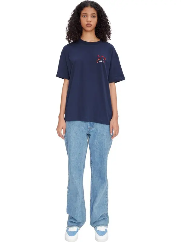 A.p.c. Relaxed Fit Raw Edge Jeans - Light Blue