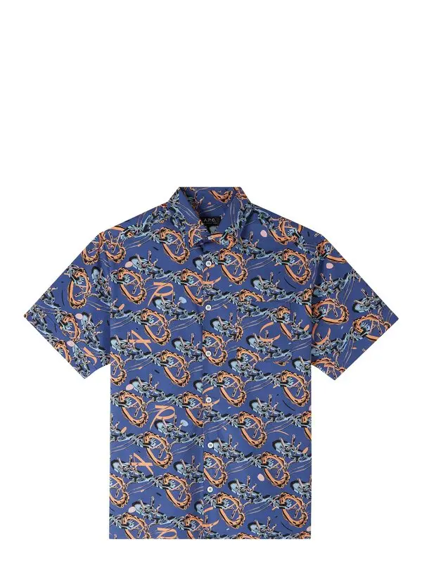 A.p.c. Rone Sizes Short-sleeve Shirt - Blue