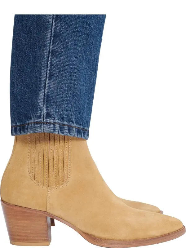 A.p.c. Santiago Suede Ankle Boots - Sand