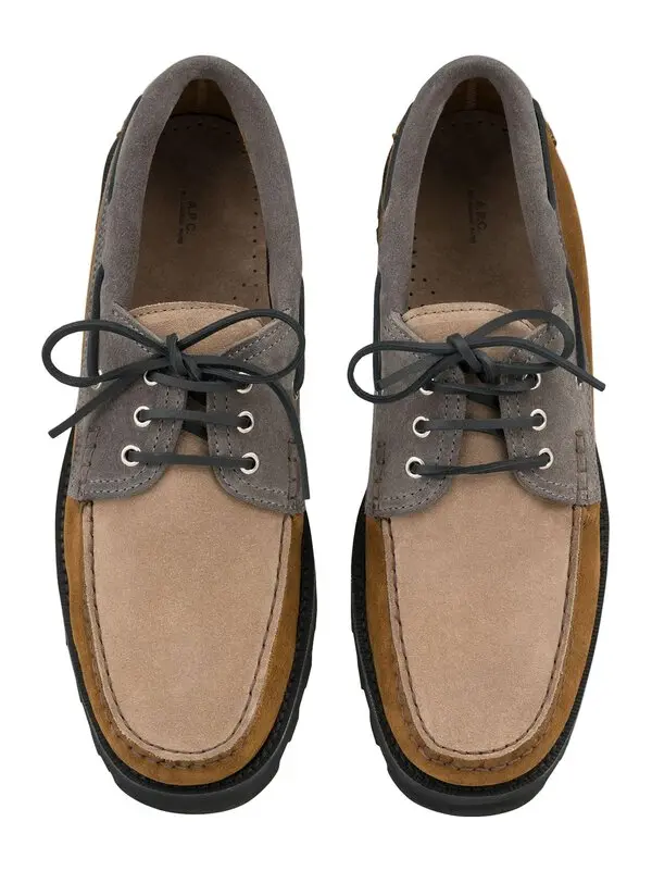 A.p.c. Augustin Suede Derby Shoes - Multicoloured
