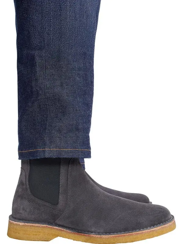 A.p.c. Theodore Suede Chelsea Boots - Dark Grey