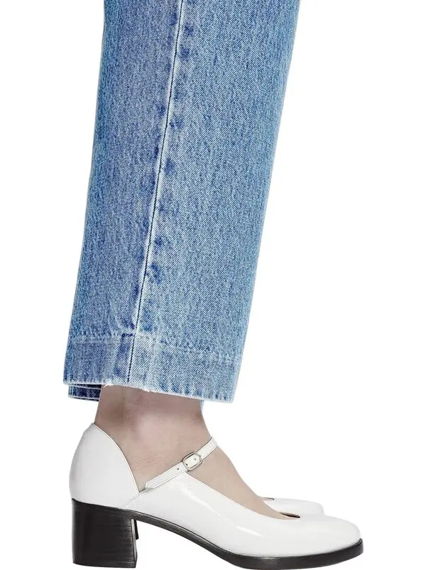 A.p.c. Jade Mary Jane Shoes With Buckled Strap - White