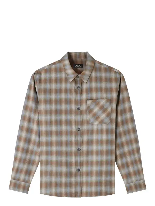 A.p.c. Trek Overshirt - Brown