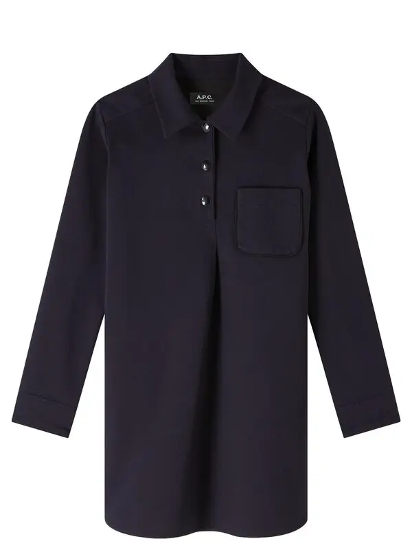 A.p.c. Maitena Dress - Navy Blue