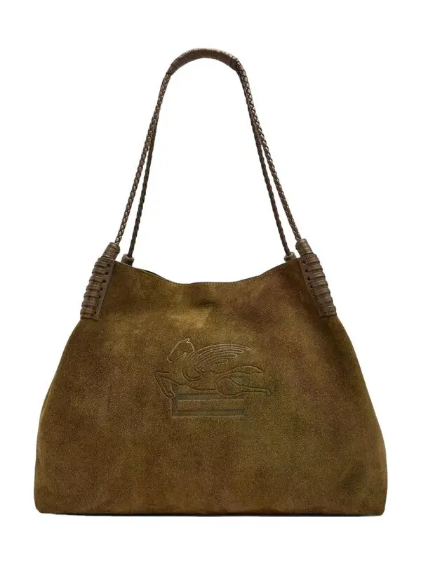 Etro Large Libra Braided Tote Bag - Brown