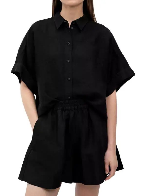 BOSS Embroidered Logo Elasticated Waistband Shorts - Black