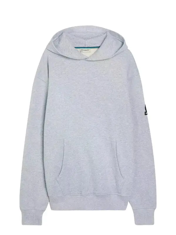 SANDBANKS Logo Patch Jersey Hoodie - Grey