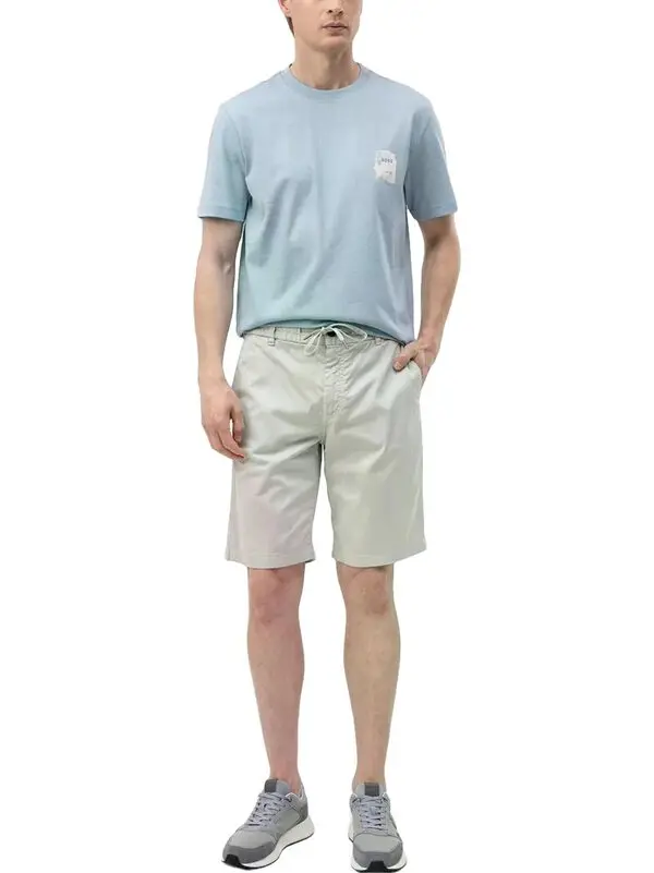 BOSS Logo-print Short-sleeve T-shirt - Blue