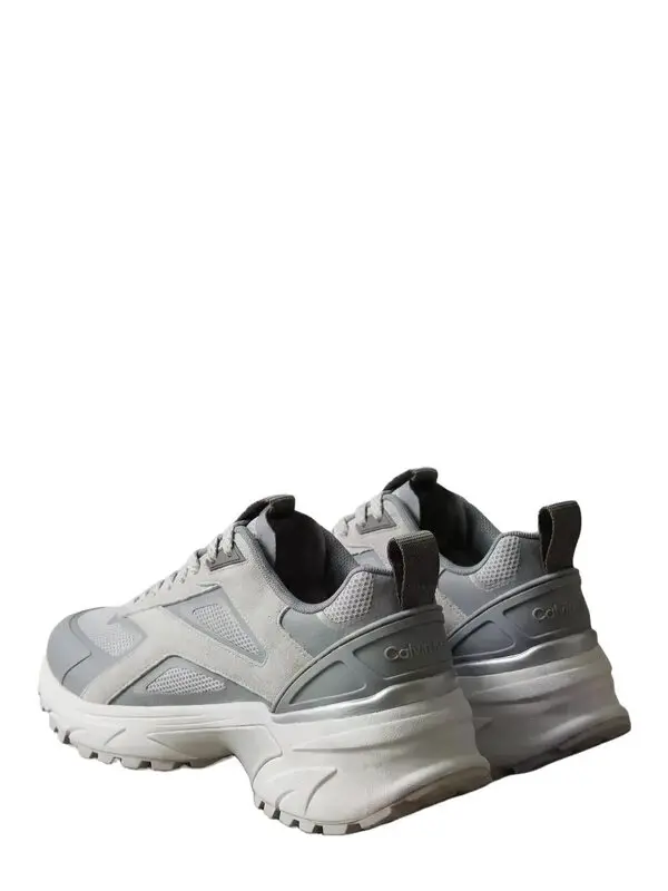 Calvin Klein Panel Mesh Lace-up Sneakers - Grey