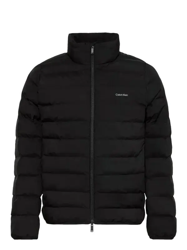 Calvin Klein Quilted Logo Jacket - Brown