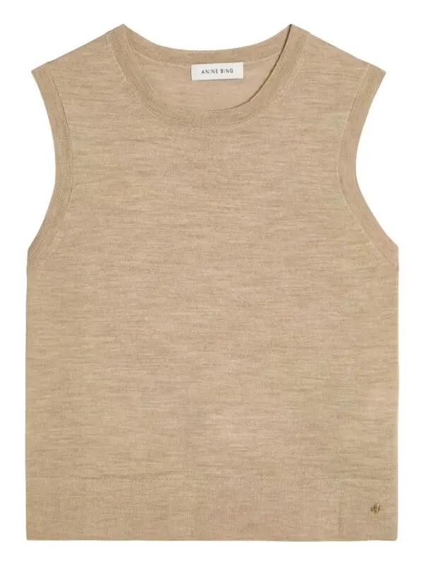 ANINE BING Moni Tank Top - Neutrals