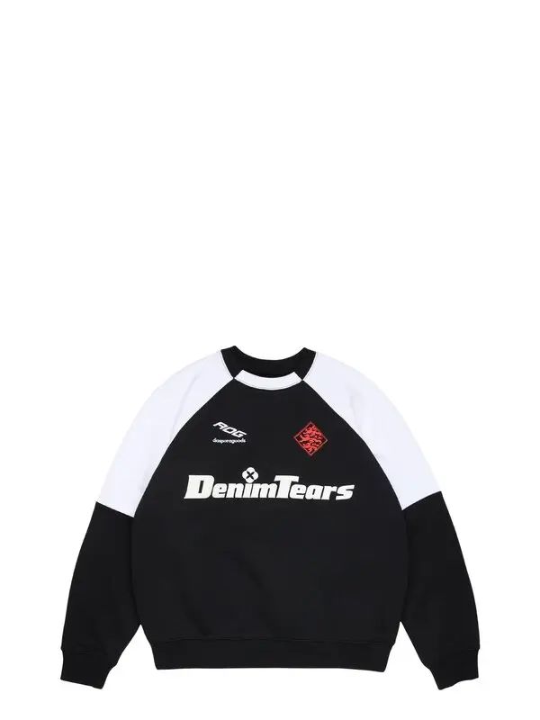 DENIM TEARS Dt Sport Color Blocked Crewneck - Black
