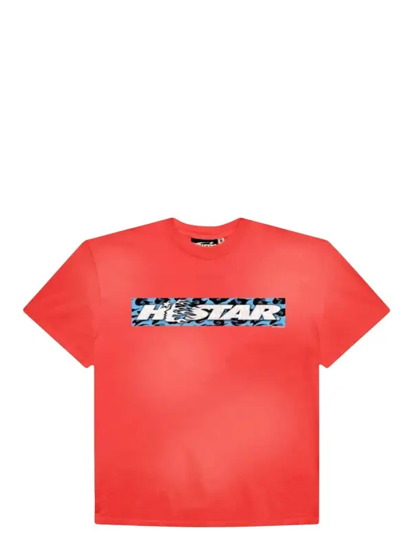 HELLSTAR Box Logo" Graphic T-shirt - Red
