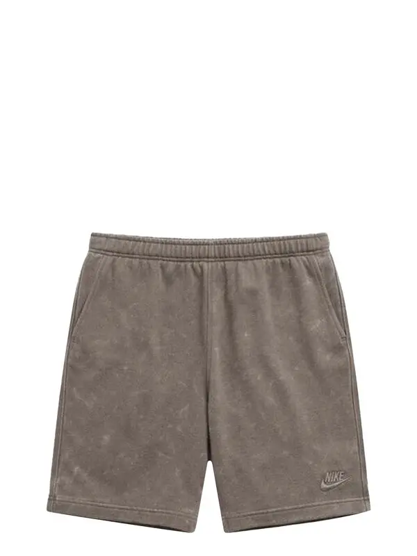 Nike Club Fleece "acid Wash" Shorts - Black
