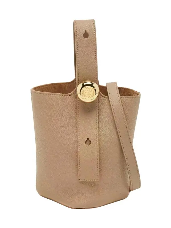 Loewe Mini Pebble Two-way Handbag - Neutrals