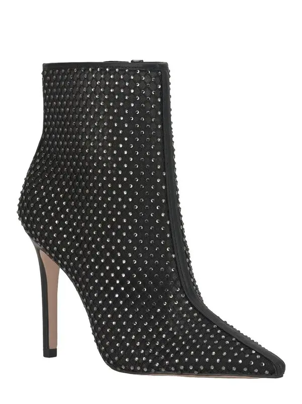 Jessica Simpson Pazra Studded Pointed Toe Stiletto Ankle Boot - Black