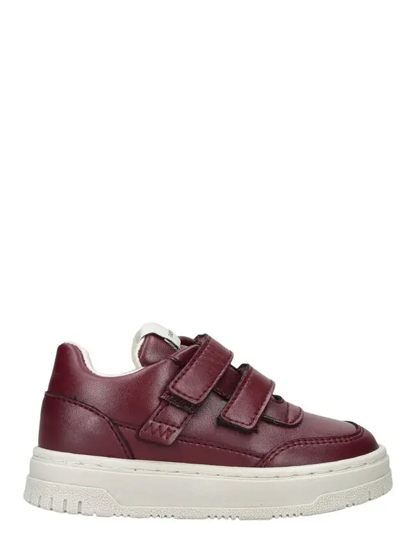Giorgio Armani Leather Velcro Sneakers - Red